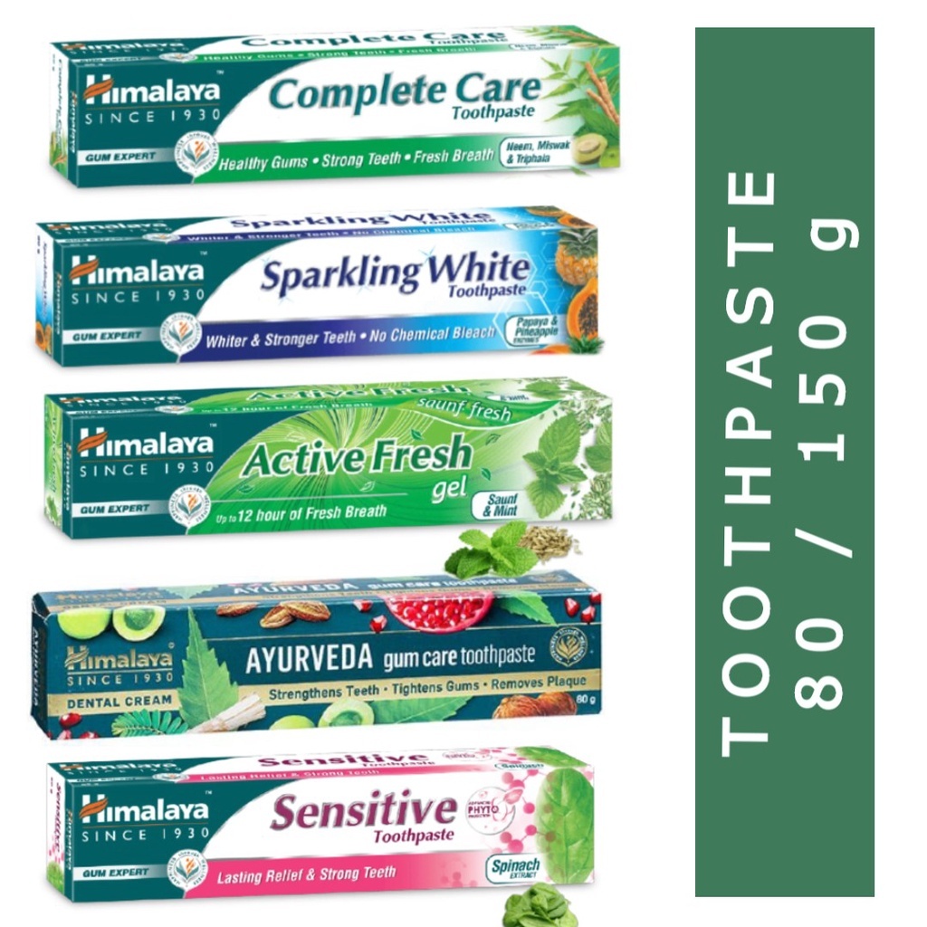 HIMALAYA Toothpaste Complete Care Sparkling White Active fresh | Shopee ...