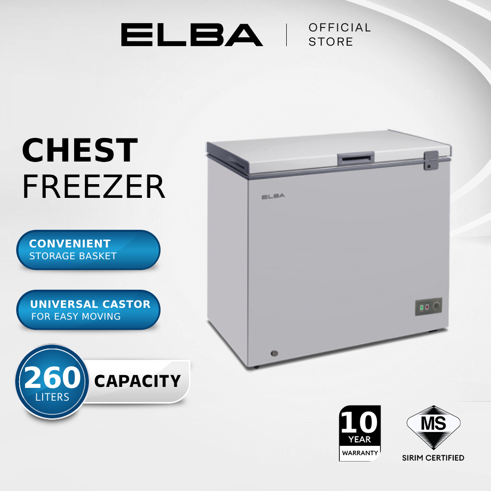 ELBA Chest Freezer - Grey ARTICO EF-E2620(GR) | Shopee Malaysia