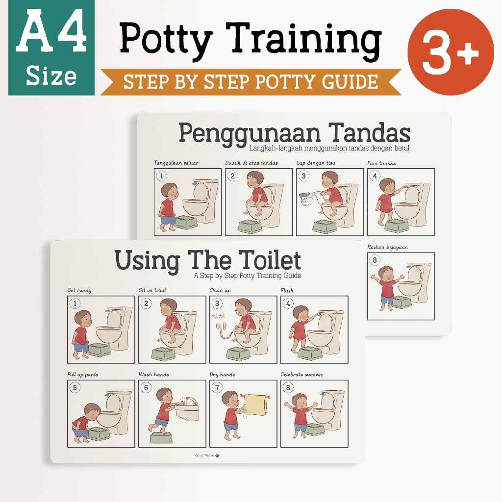 Bramble – Visual Potty Training Guide (Boy/Girl) Step-by-Step Toilet ...