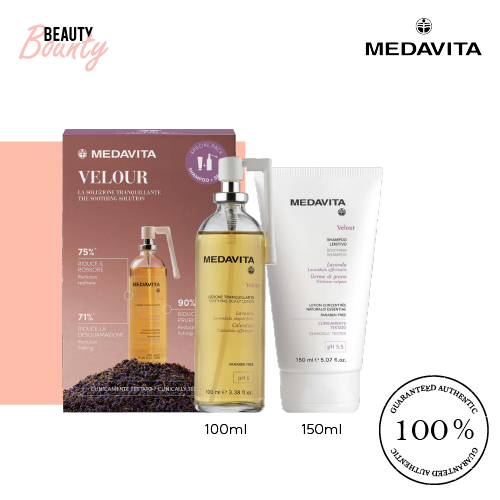 Medavita Velour Special Pack for Scalp Soothing (Shampoo + Spray ...