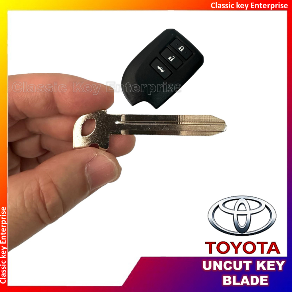 Toyota Vios Smartkey emergency uncut smart key blade | Shopee Malaysia