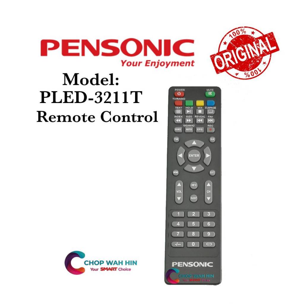 Pensonic Led Tv Remote Control PLED-3211T Alat Kawalan Jauh TV LED 32 ...