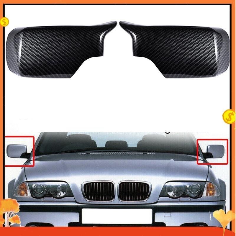 BMW E46 1998-2005 Side Door Mirror Cover Cap L&R Wing Door Rearview ...
