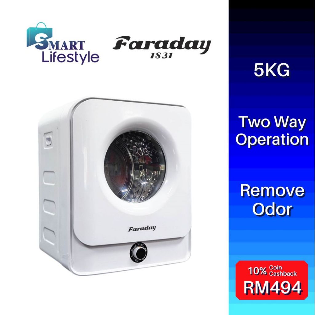 Faraday Clothes Dryer (5KG) FCD-505 / FCD-506E / (8KG) FCD-805 / FCD ...
