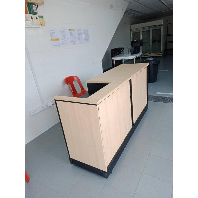 OPPA CASHIER COUNTER W/CENTRE TOP L HOLE 6FT/ CASHIER COUNTER/ MINIMART ...