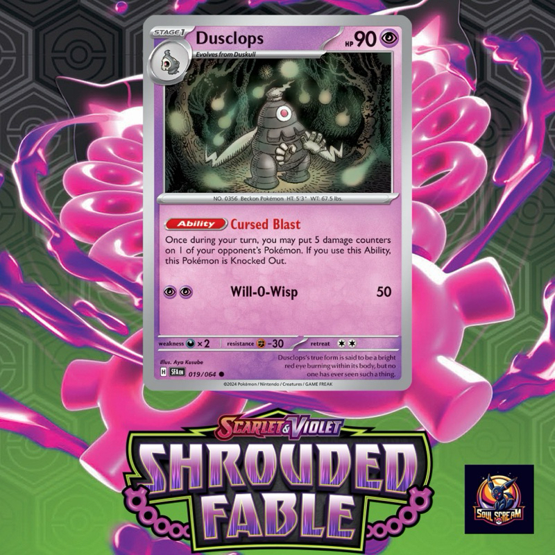 Pokemon TCG Dusclops Shrouded Fable | Shopee Malaysia