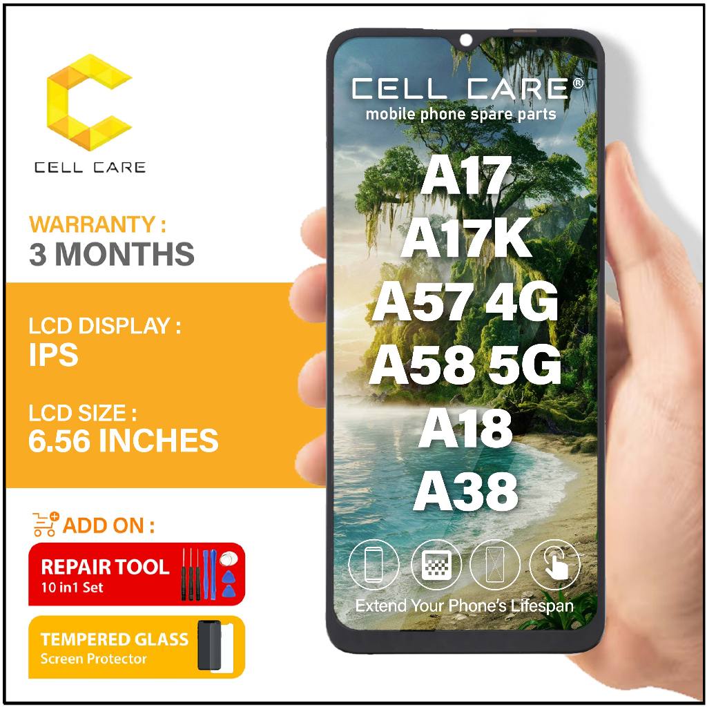 LCD Display Touch Screen Compatible For OPPO A17 CPH2477/A17K/ A18 ...