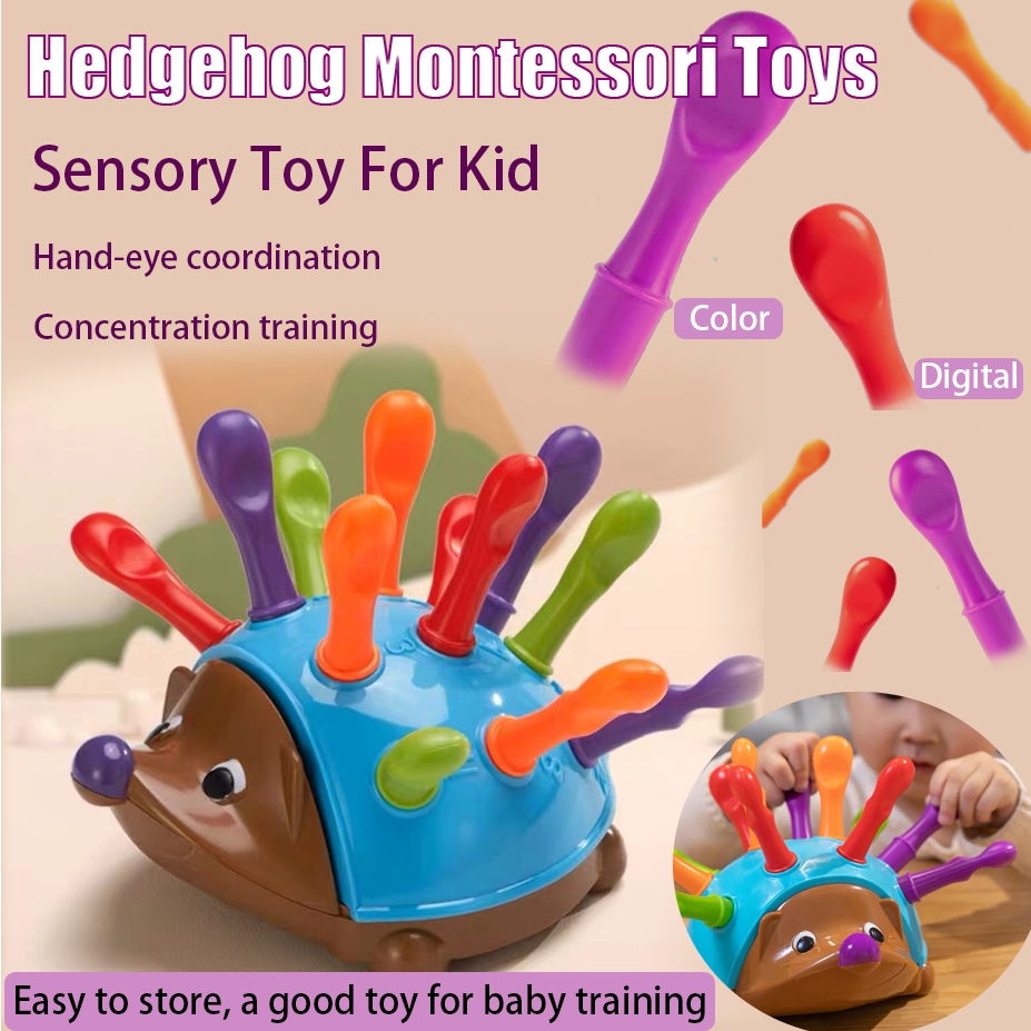 Spike Hedgehog Color Sorting Puzzle Toys Sensory Learning Montessori ...