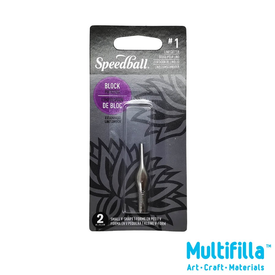Speedball Tempered Steel V Shaped Cutters No.1 - Shallow Cuts - 2pcs ...