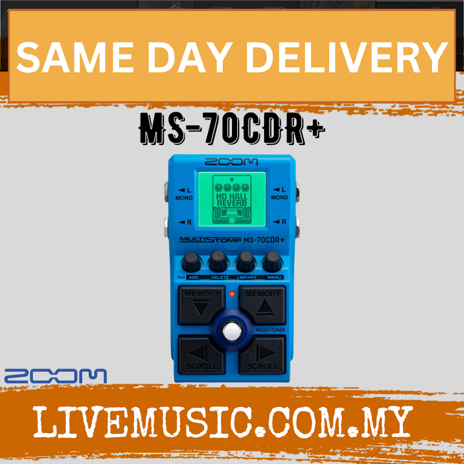 Zoom MS-70CDR+ MultiStomp Guitar Effects Pedal ( MS 70CDR+ / MS70CDR+ / MS70CDR ) | Shopee Malaysia