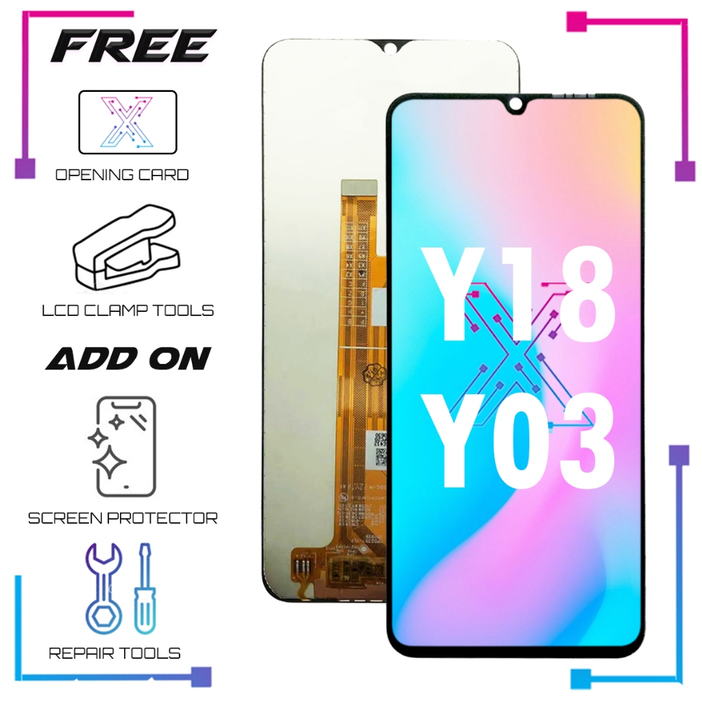 Lcd For Vivo Y18 / Y18E / Y28S 5G / Y03 (With Touch Screen Display ...