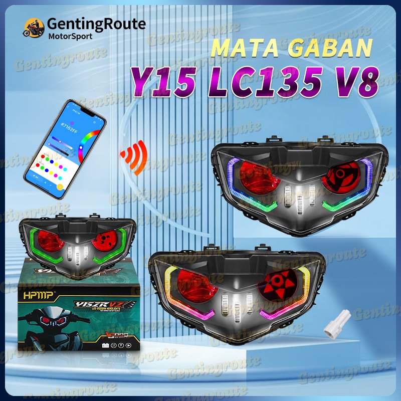 LC135 V8 Y15ZR V2 New Head Light Headlight Lampu Depan Custom Y15 LC V8 Lampu Depan Head Light ...