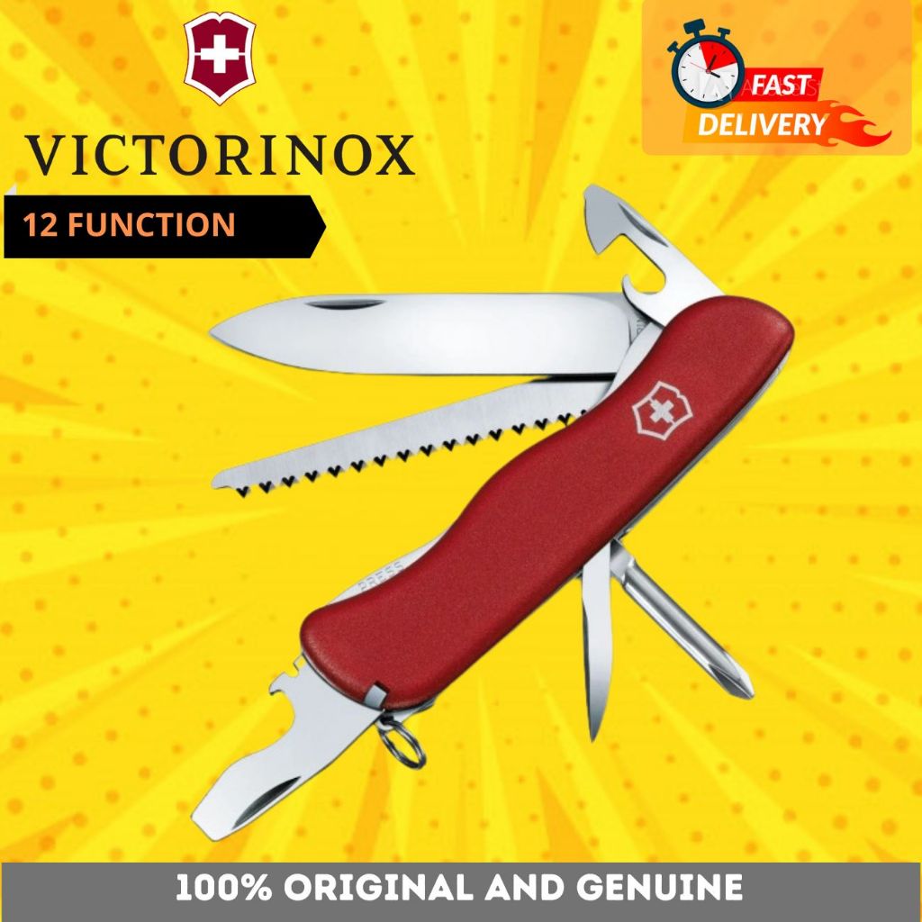 🔥100% ORIGINAL🔥 Victorinox Trailmaster Red Multitool 0.8463 | Shopee ...