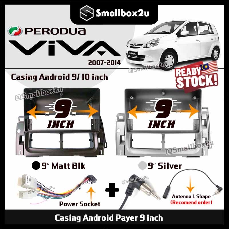 🇲🇾 Perodua Viva 2007-2014 casing android player 9" inch case with ...