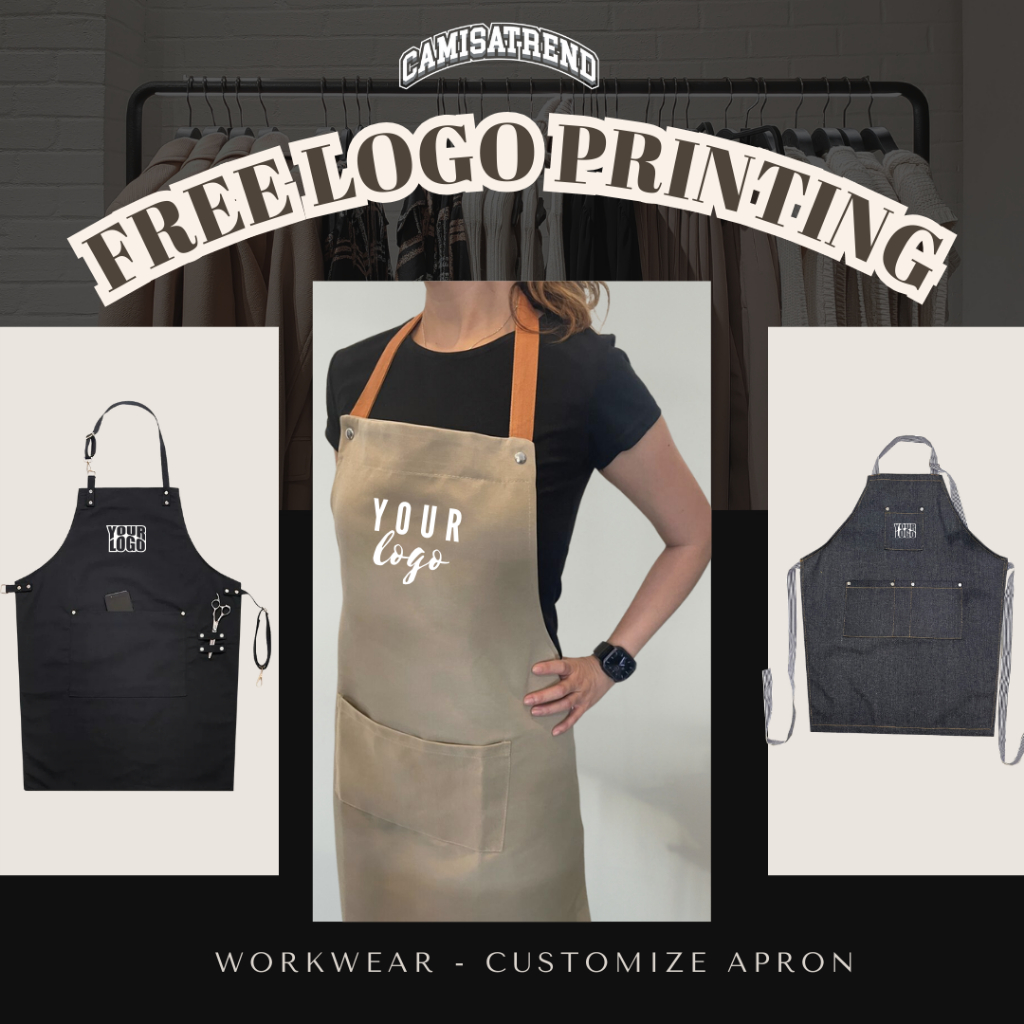 Customize Apron Denim | Vintage Apron | Name Apron ｜*Free Cetak Logo by Camisa Trend | Shopee ...