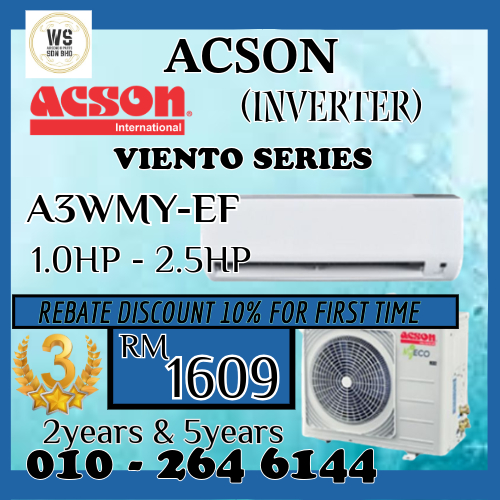 [INSTALLATION] ACSON INVERTER WALL MOUNTED | ACSON INVERTER ( 3 STAR ...