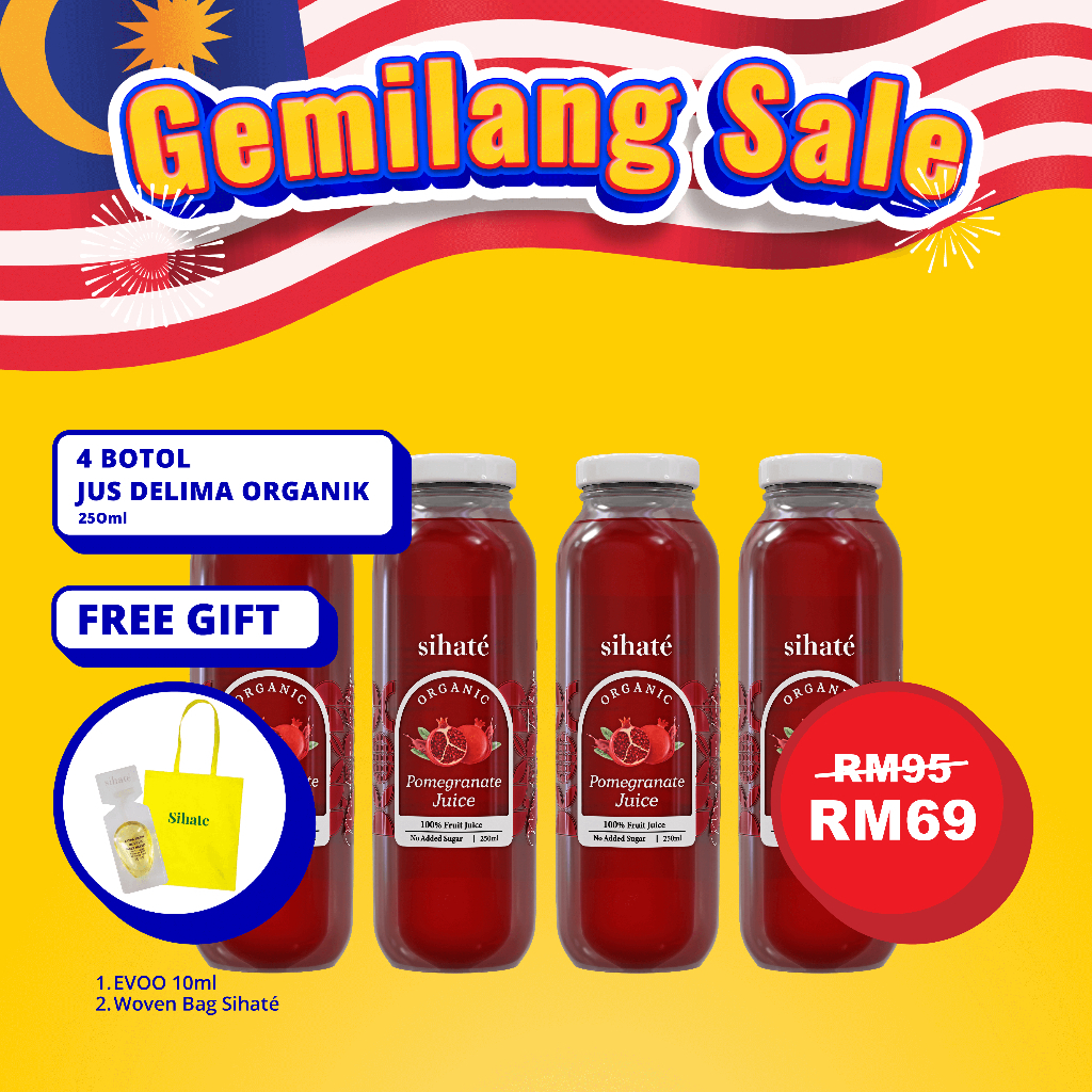 🔥 JUS DELIMA 🔥 Jus Delima Sihate Organic Pomegranate Juice Sihate ...
