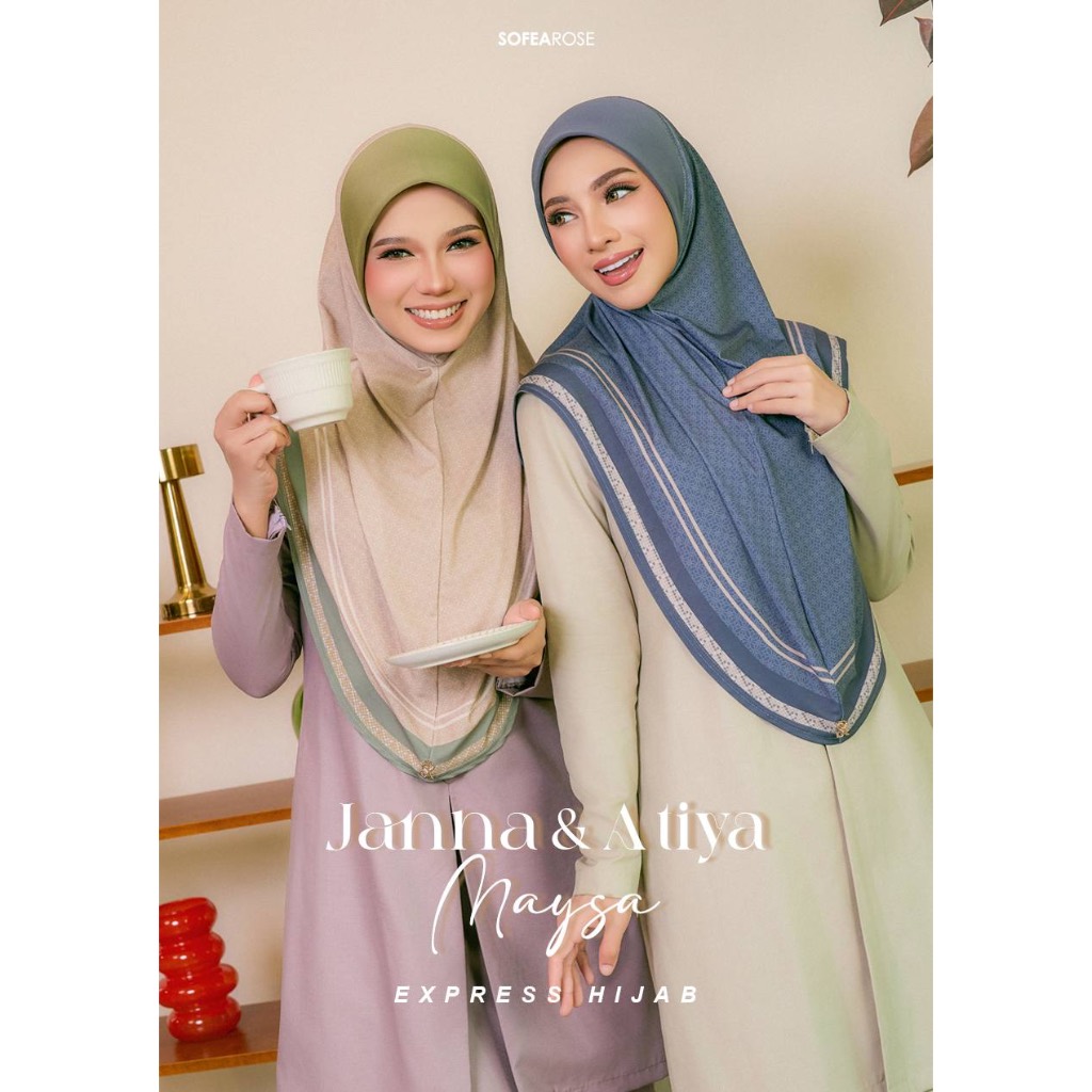 ORIGINAL SR 💙Janna Maysa Atiya Maysa Series Express Hijab by SOFEAROSE 💙 Original by Sofearose 💙 ...