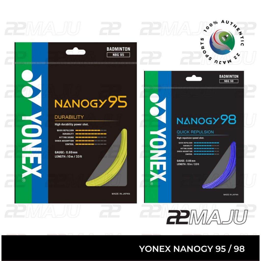 YONEX NANOGY 95 NANOGY 98 NANOGY 99 BADMINTON STRINGS | Shopee Malaysia
