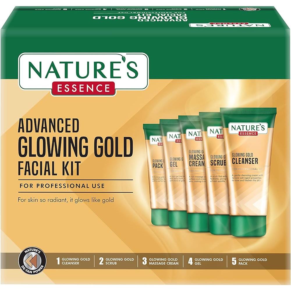 Nature's Essence Advanced Glowing Gold Facial Kit | Shopee Malaysia