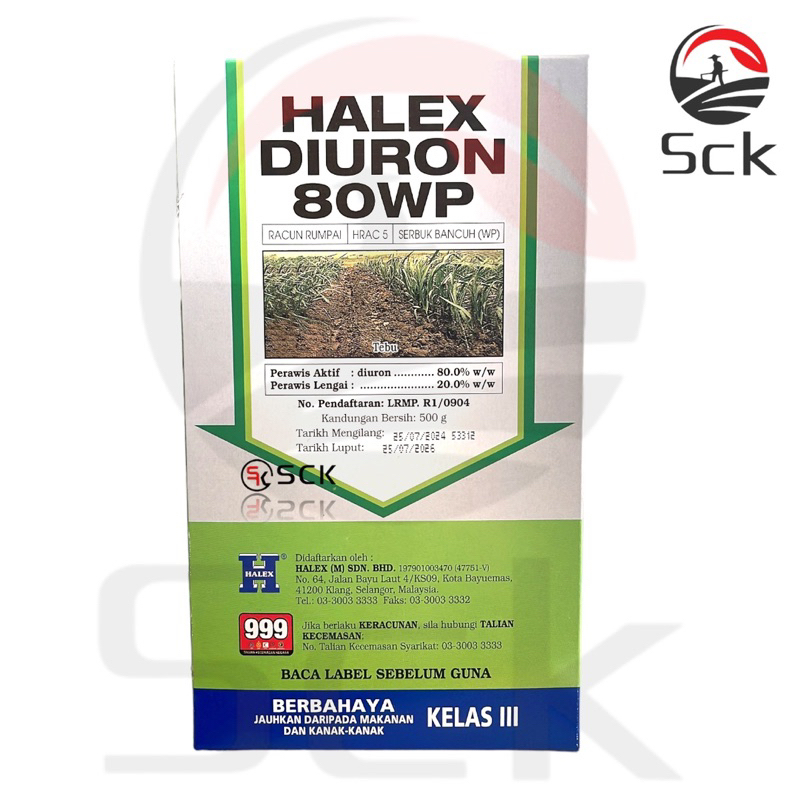 500g HALEX DIURON 80WP (Sama Dengan Hextar Diuron/Nufarm Diuron) Racun ...