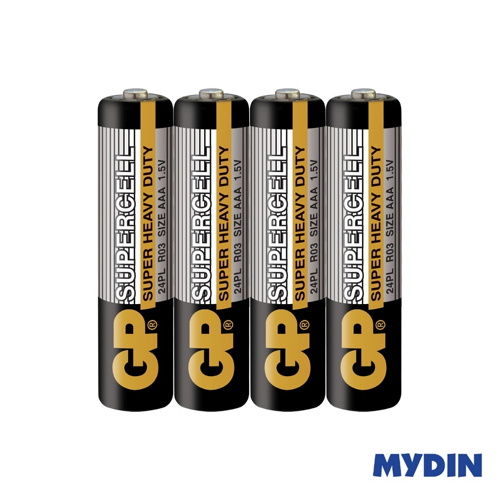 GP Supercell Super Heavy Duty Battery AAA (4's) | Shopee Malaysia