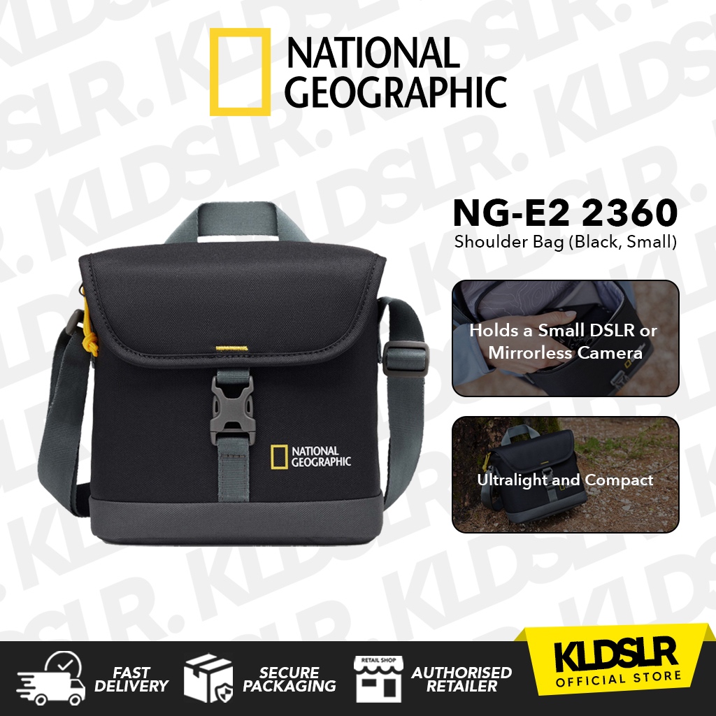 National Geographic NG-E2 2360 Shoulder Bag (Black, Small) | Shopee ...