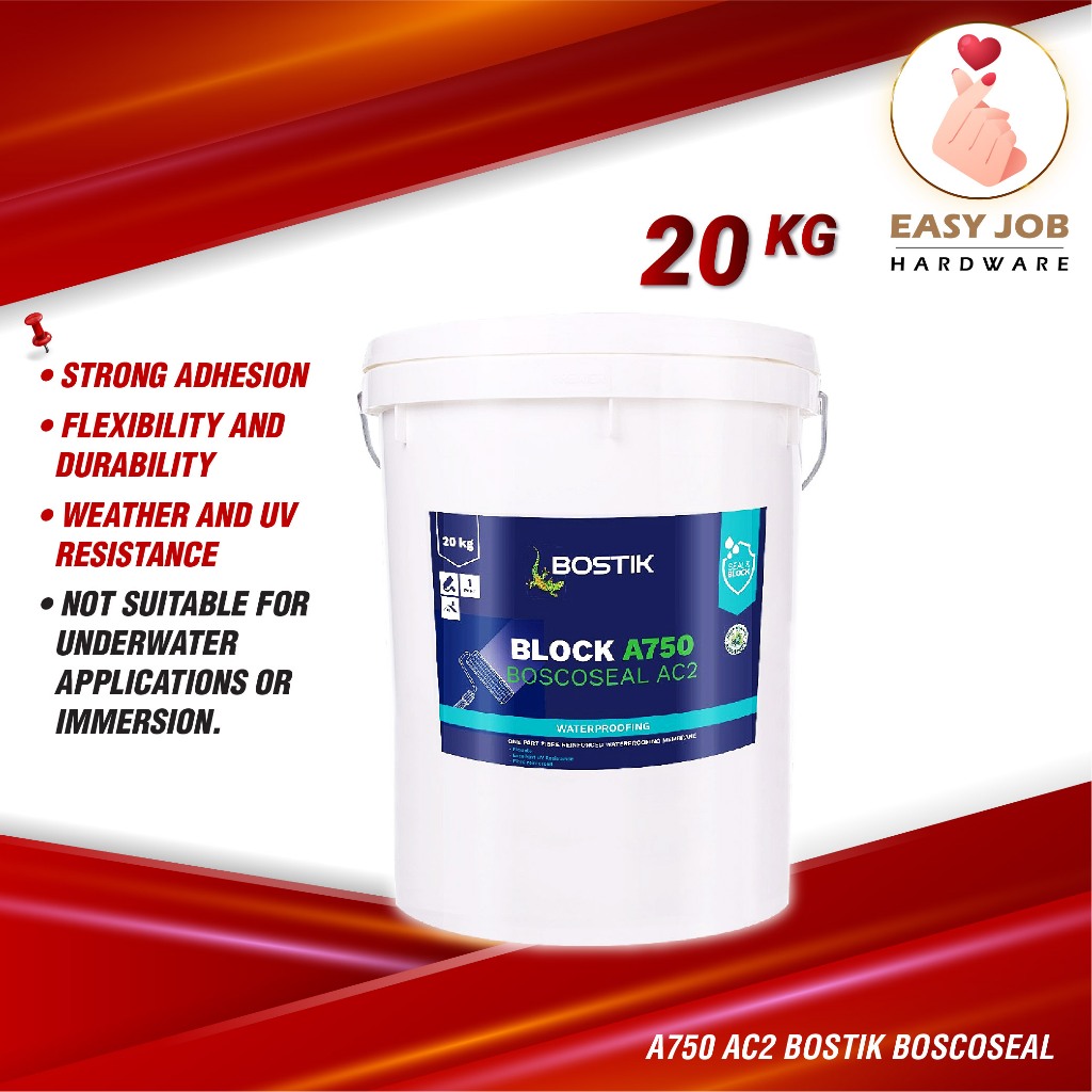 20KG BOSTIK A750 AC2 Boscoseal Fibre Reinforced Waterproofing Membrane ...