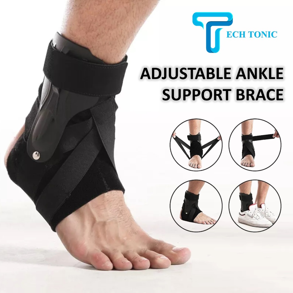 Ankle Brace Ankle Support with Side Stabilizers Cross Auxiliary Fixing ...