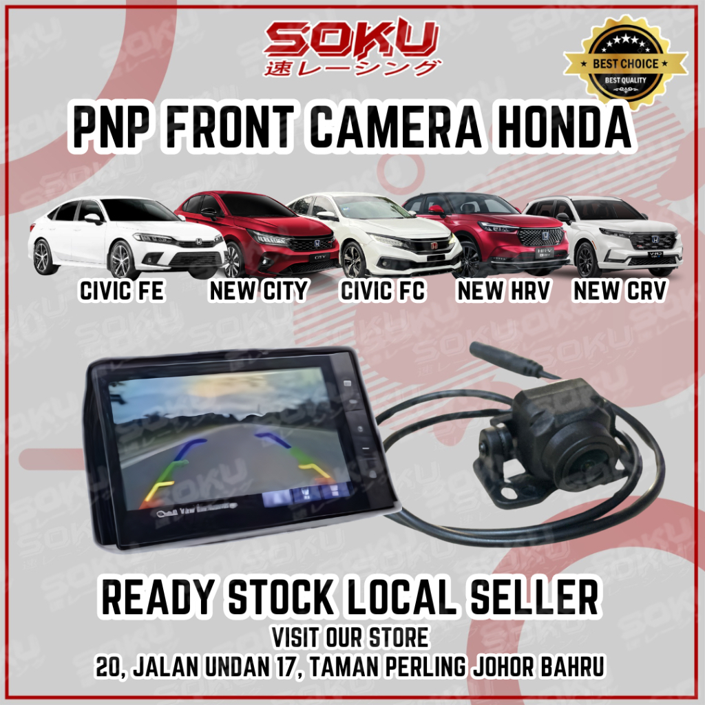 Honda Car Front Bumper Camera Pnp For City Gn Civic Fe Civic Fc New Hrv ...