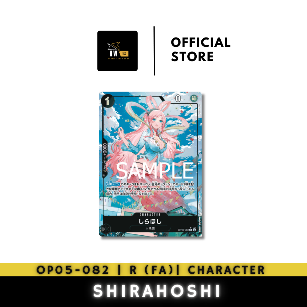 One Piece Card Game OP05-082 | R (FA)| CHARACTER Shirahoshi | Shopee Malaysia