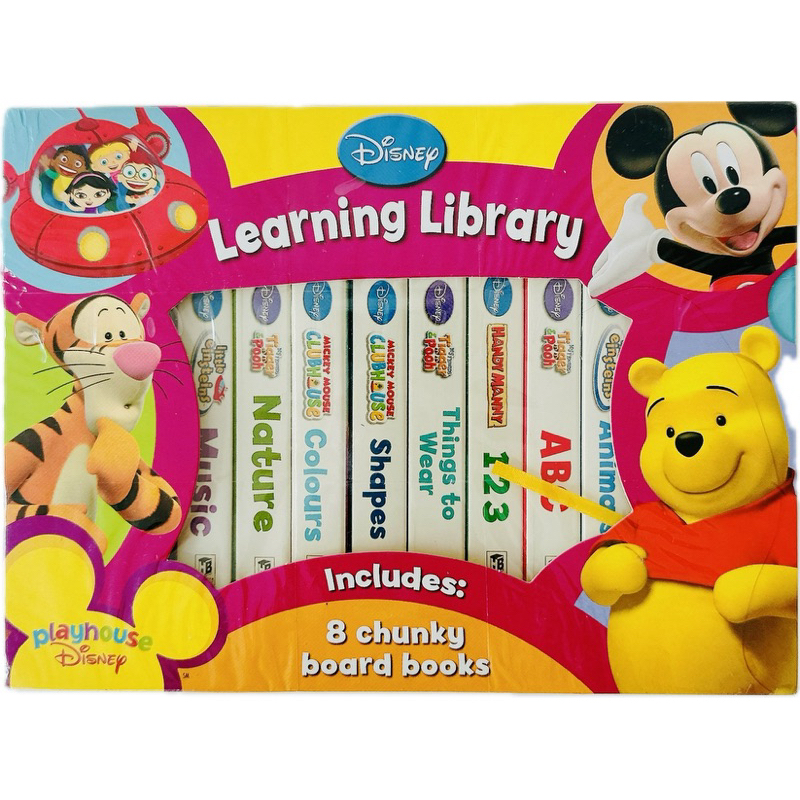 Learning Library: Playhouse Disney 8 Chunky Children Board Books Box ...