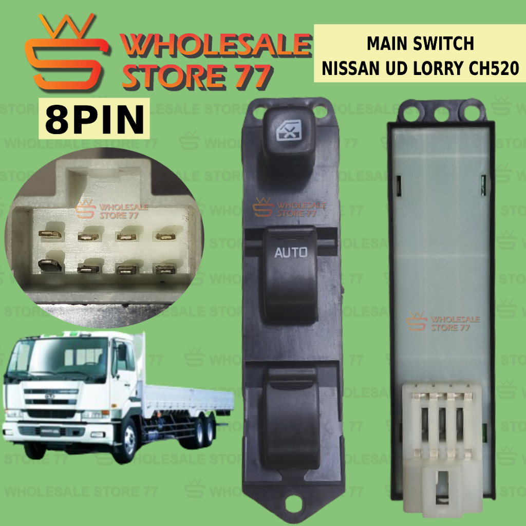 READY STOCK | NISSAN UD LORRY CH520 POWER WINDOW MAIN SWITCH SUIS ...