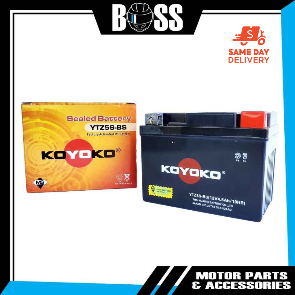 [KOYOKO] YTZ5S-BS SEALED Motorcycle Battery Bateri Motor YAMAHA Y16 ...