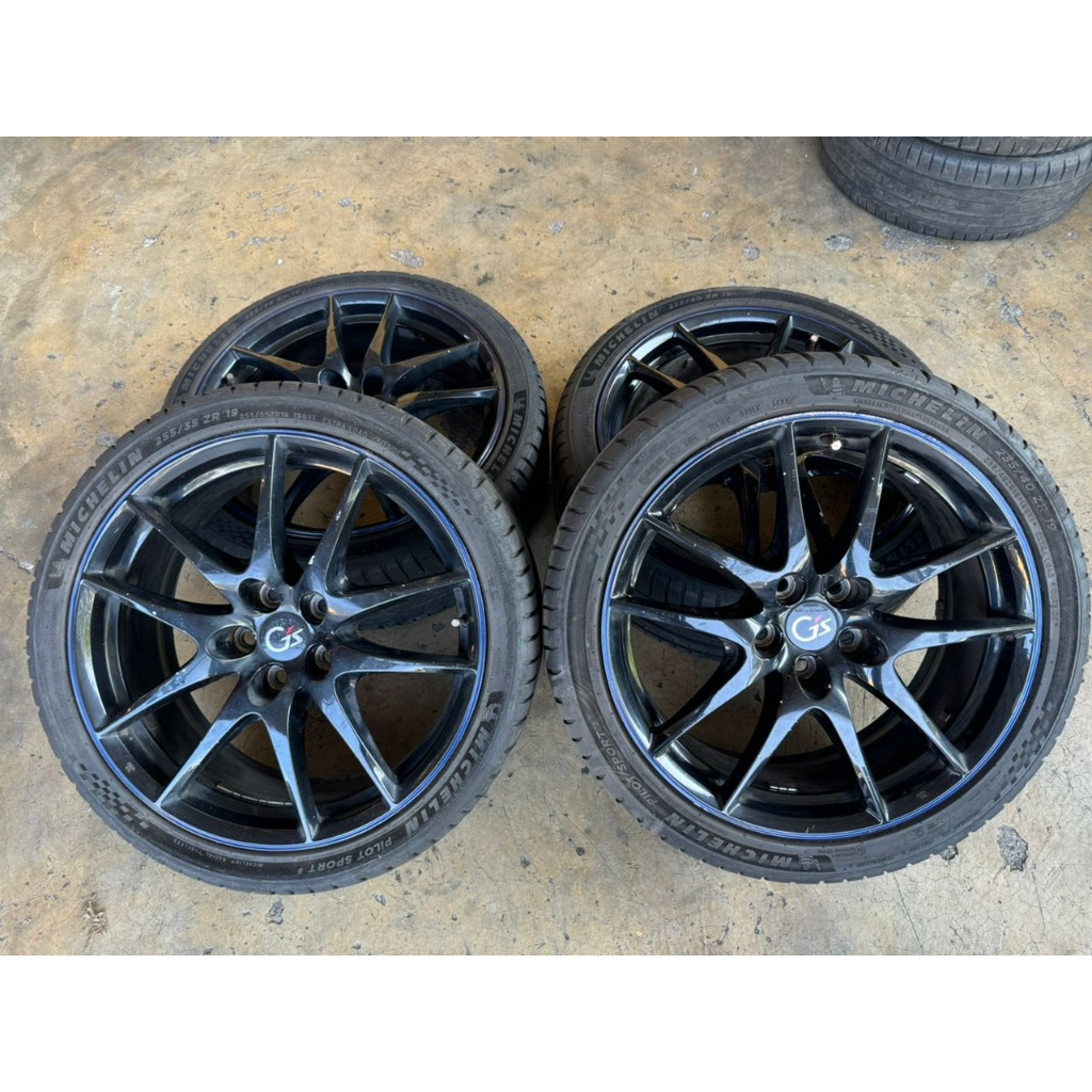Toyota Mark X GS 19 Inch Sport Rims GRX130 without tyres Stagged ...
