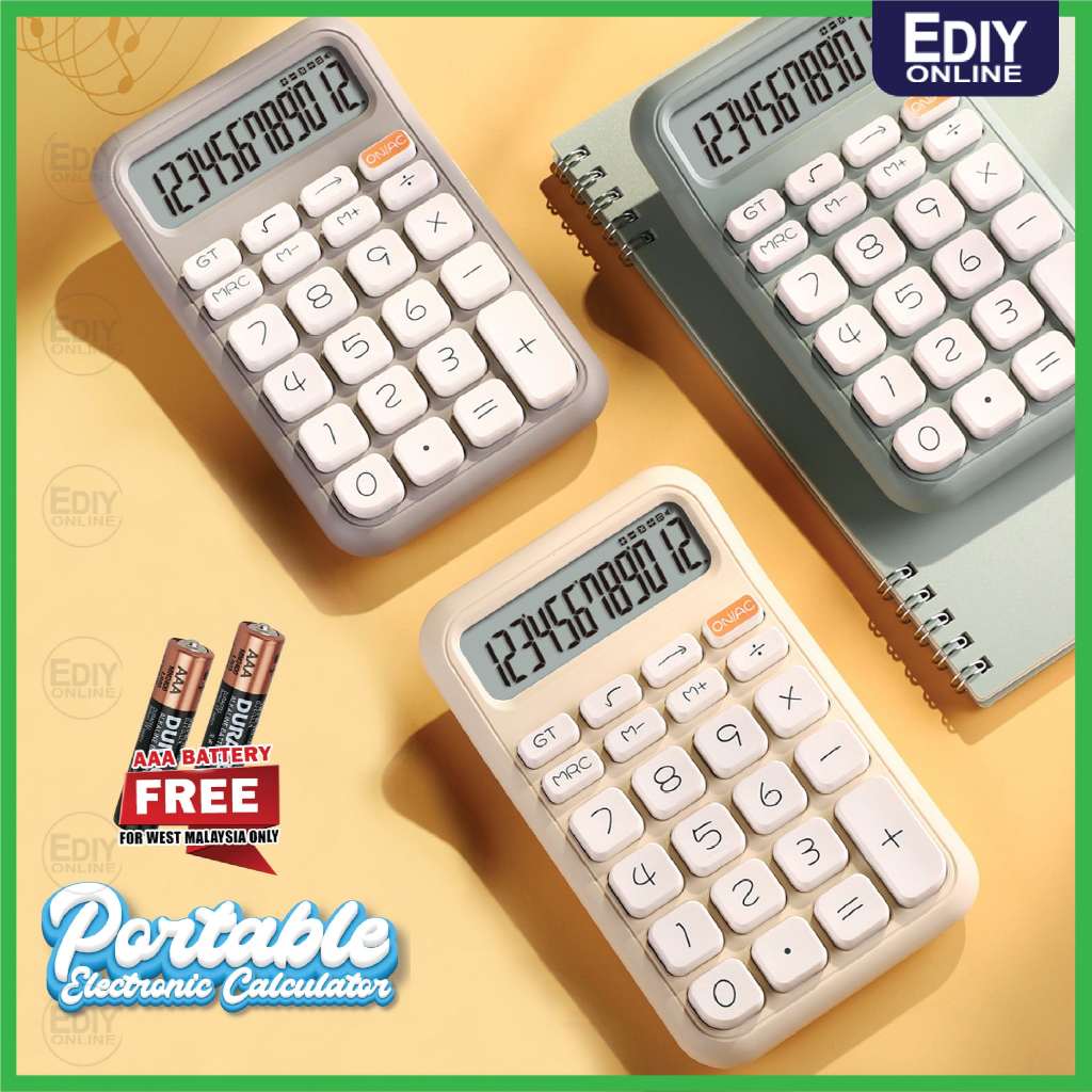 【12 digit 】Portable Electronic Calculator Scientific Casio Canon ...