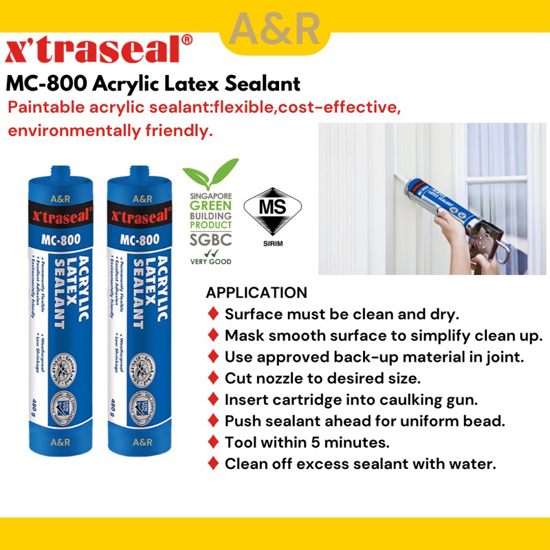 Xtraseal MC-800 Acrylic Latex Sealant / Silicon Sealant / Silicon Gap ...