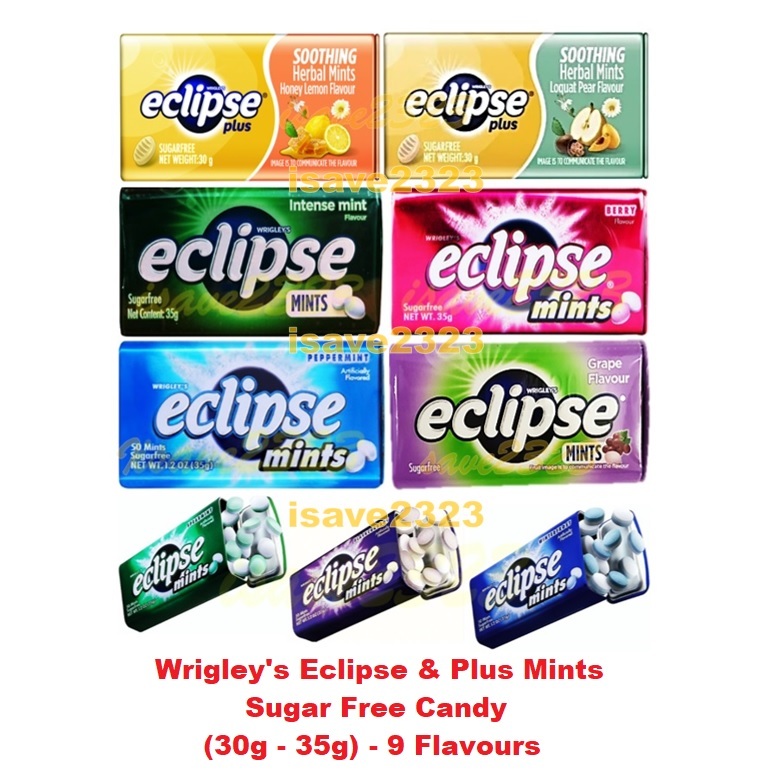[CLEARANCE] Wrigley's Eclipse & Plus Mints Sugarfree Candy (30g - 35g) - 9 Flavours | Shopee ...