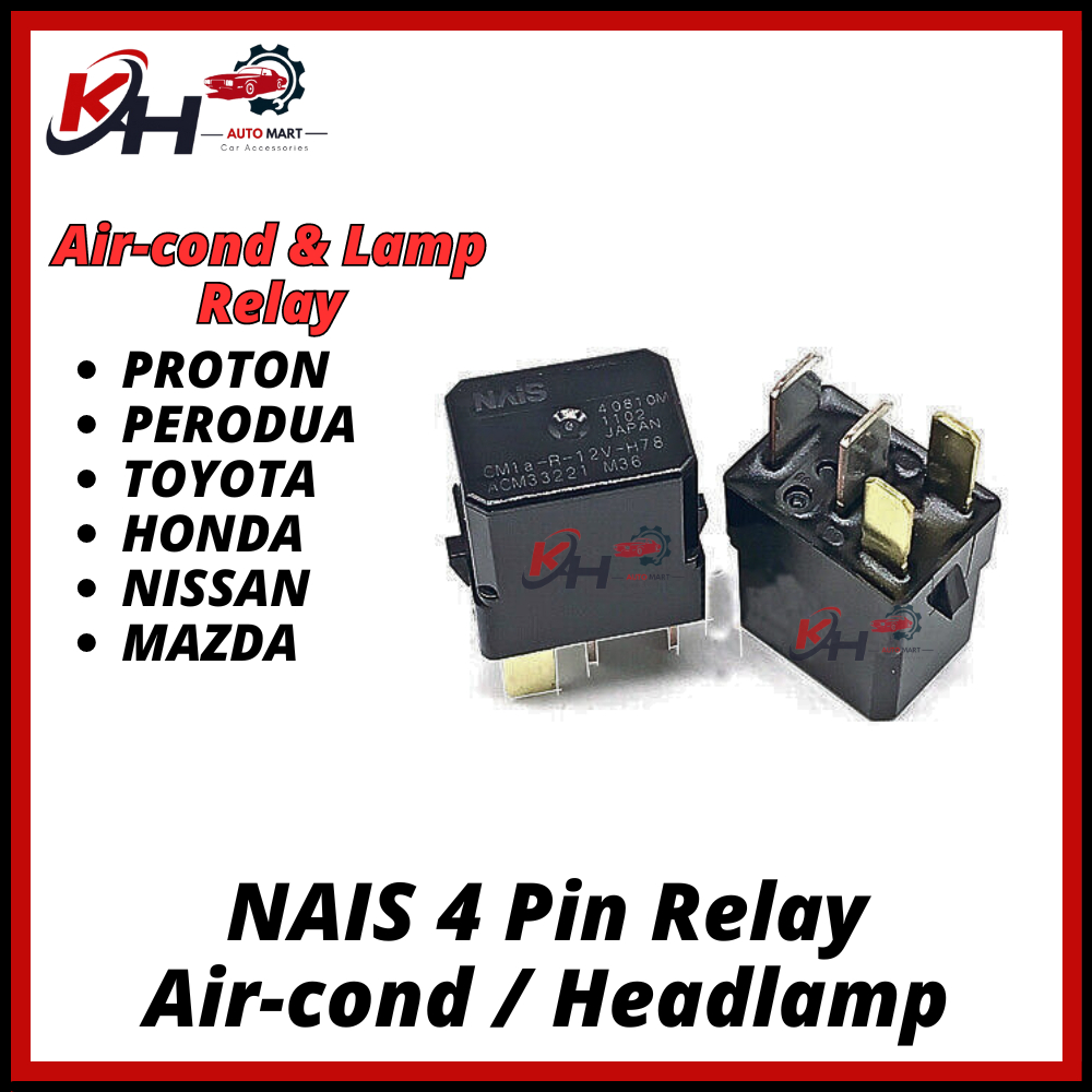 ORIGINAL Panasonic Nais 12V 4/5 Pin Relay Fit For PERODUA PROTON TOYOTA ...