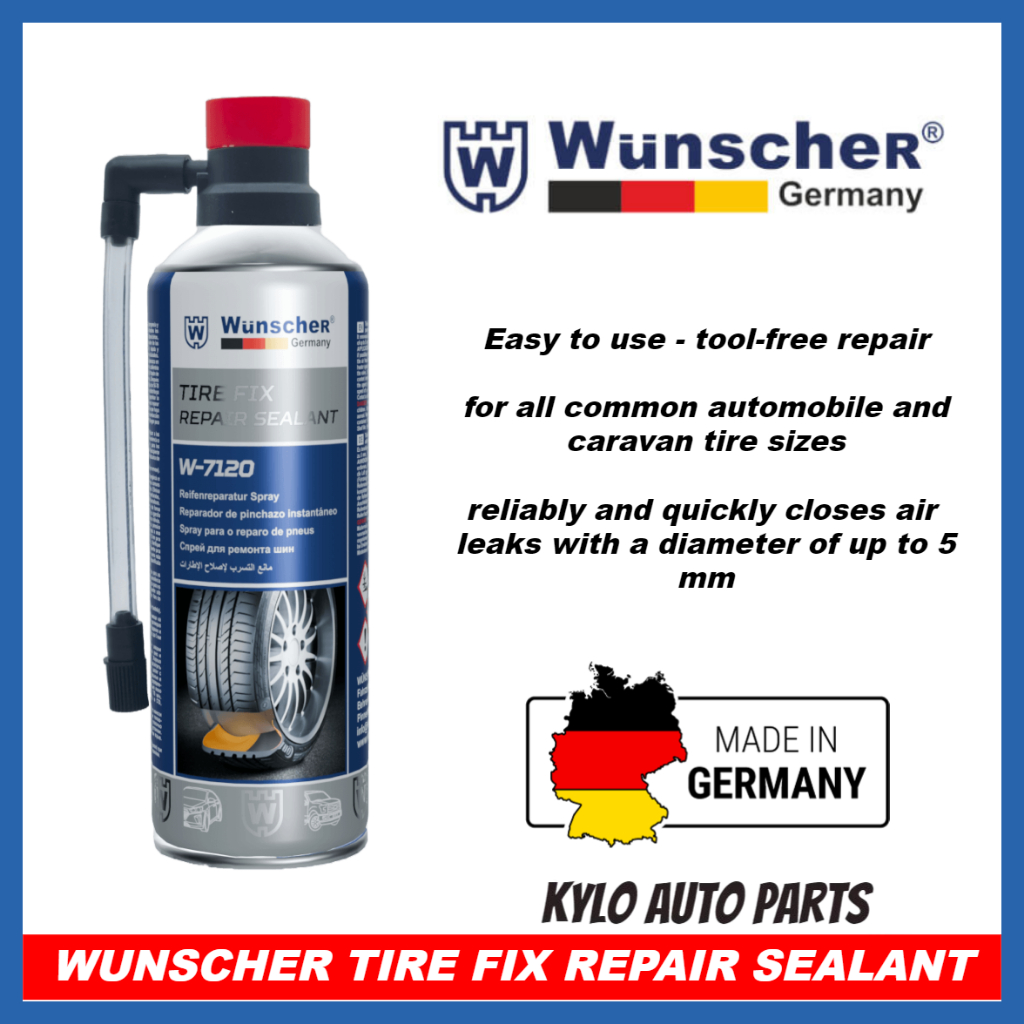 Wunscher W7120 TireFix Tire Repair Sealant 450ml (MADE IN GERMANY ...