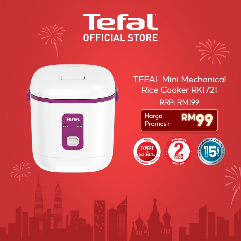 Tefal Mini Mechanical Rice Cooker 0.4L (RK1721) | Shopee Malaysia