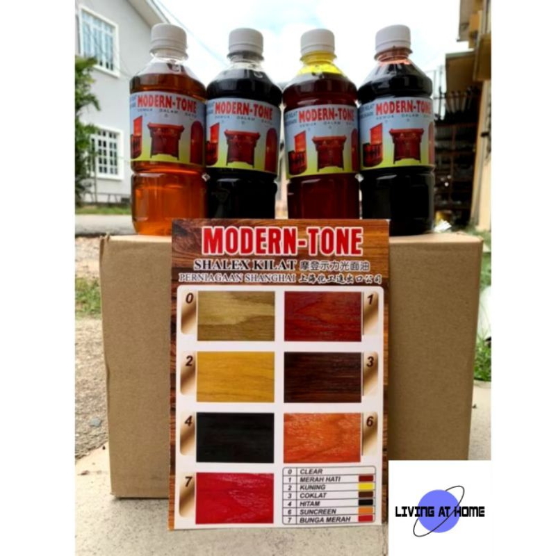 Shalex Kilat Paint Wood Finish Varnish / Shellac Kayu Syelek 450ml ...