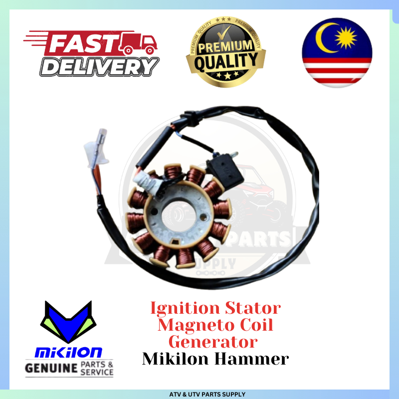 ATV DC Ignition Stator Magneto Coil Generator Original Mikilon Hammer ...