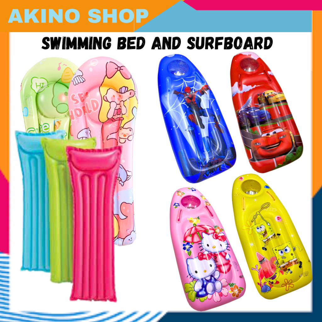 🔥Ready Stock🔥 Inflatable Floating Bed Surfboard Children Swimming ...