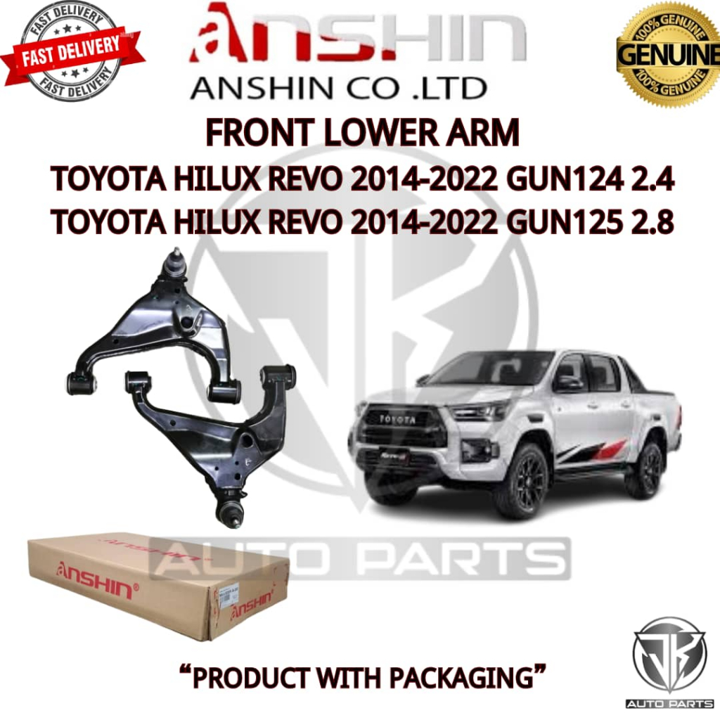 #ANSHIN#JAPAN FRONT LOWER ARM TOYOTA HILUX REVO 2014-2022 GUN125 2.4 ...