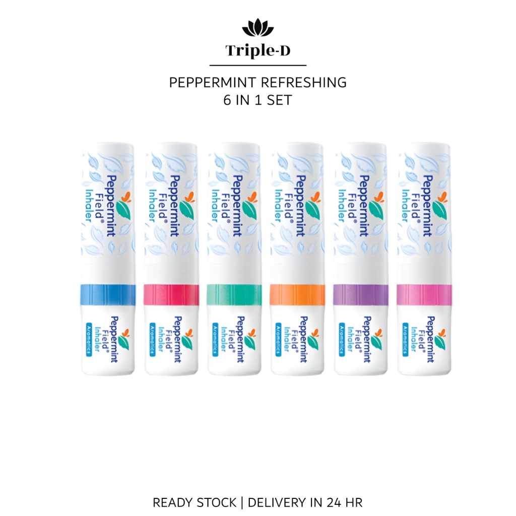 Thailand Nasal Inhaler Peppermint Field Spa Aromatic Mint Tube Nose x6 ...