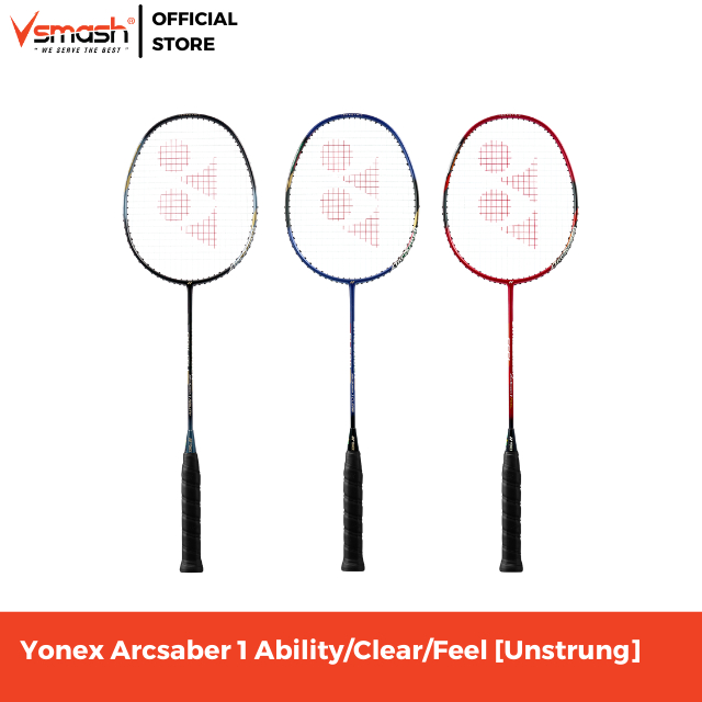 Yonex Arcsaber 1 Ability/Clear/Feel Unstrung [Free String & Grip ...