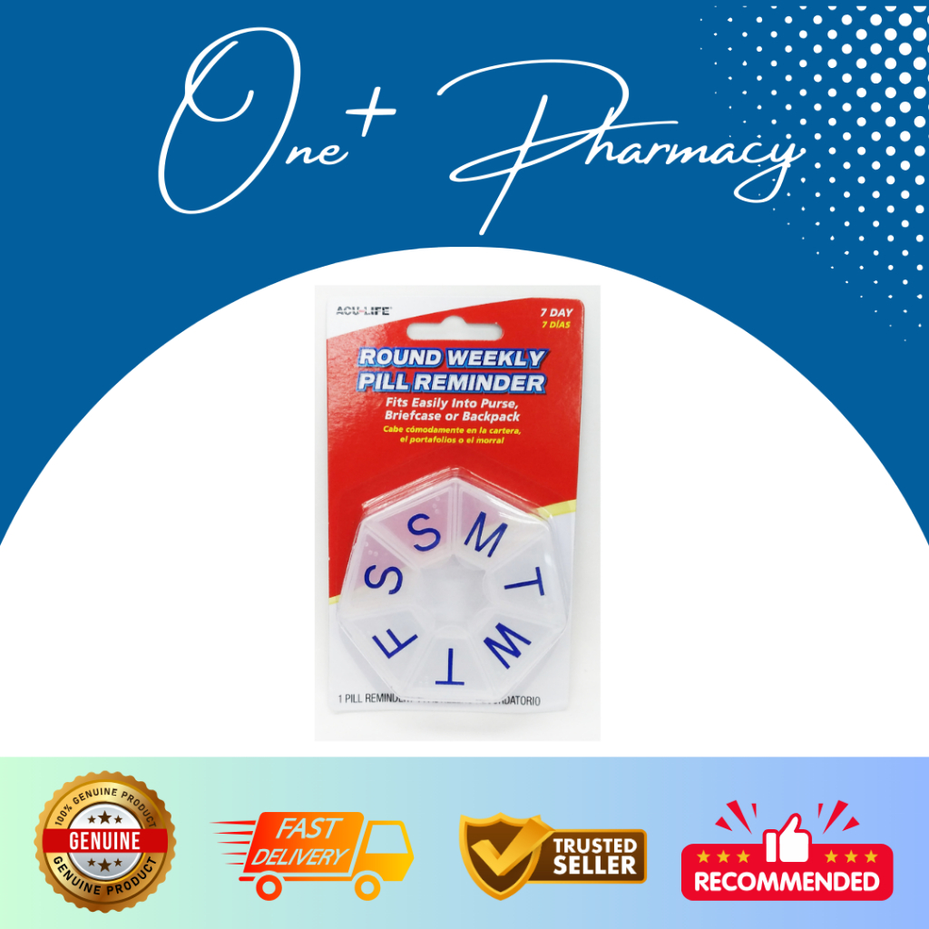 Aculife round 7 day pill box | Shopee Malaysia