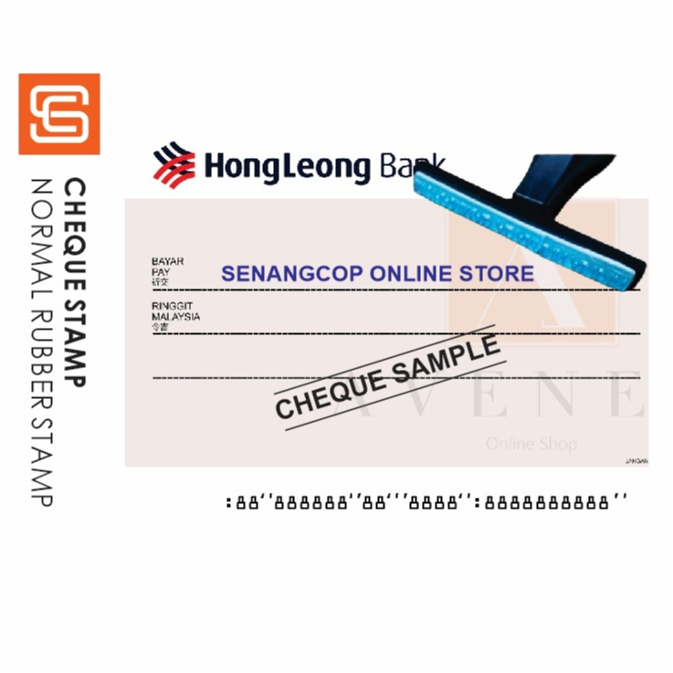 CHEQUE STAMP (NORMAL RUBBER STAMP) | Shopee Malaysia