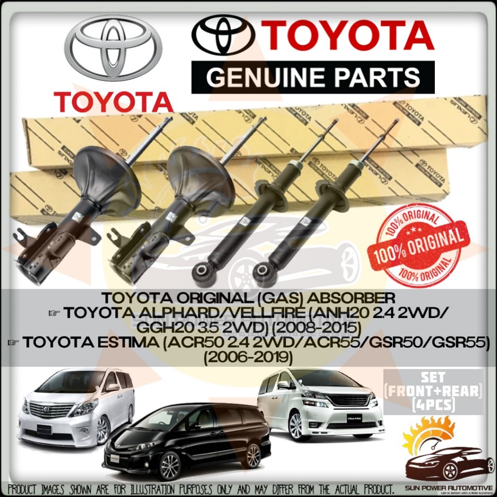 100% ORIGINAL GENUINE TOYOTA Alphard Vellfire ANH20 GGH20 / Estima ...